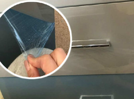 Disposable 1250mm 60mic Metal Surface Protection Film For Kitchen Ware