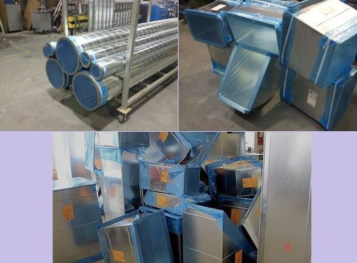 LLDPE 200ft 24'' 3 Mill 0.075mm HVAC Duct Protection Film